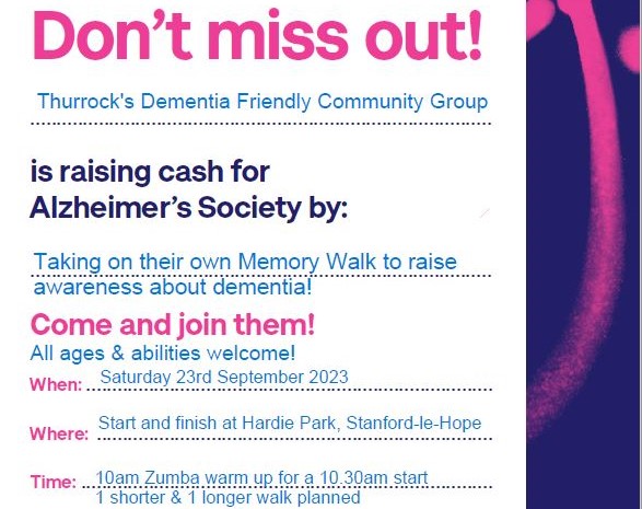 Alzheimer's Society Memory Walk | Healthwatch Thurrock